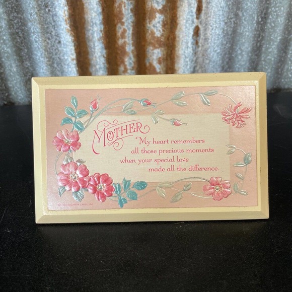 Hallmark | Accents | Vintage Hallmark Mother Tabletop Plaque Decorative ...